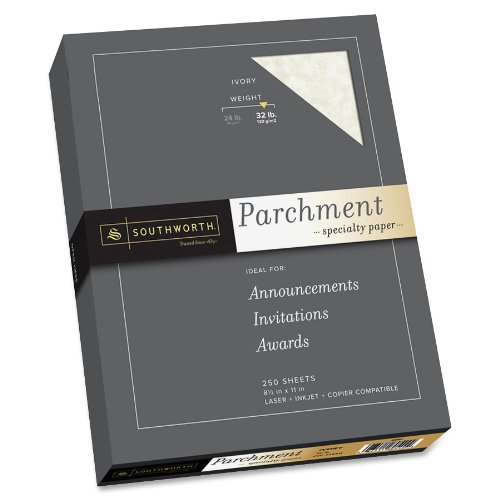 Southworth Premium Parchment Paper - Letter - 8.50" X 11" - 32 Lb ...