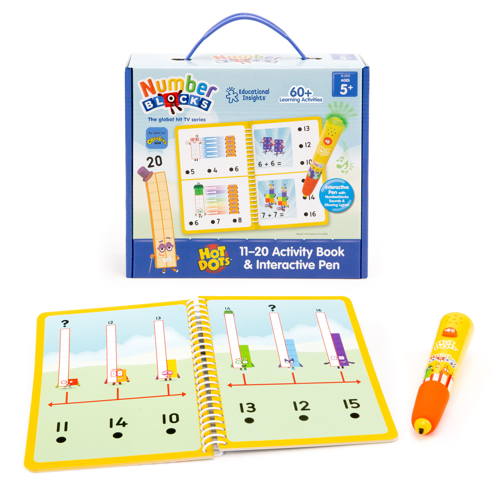 Hot Dots Numberblocks Activity Book Interactive Printed Book (lrn-2551 ...